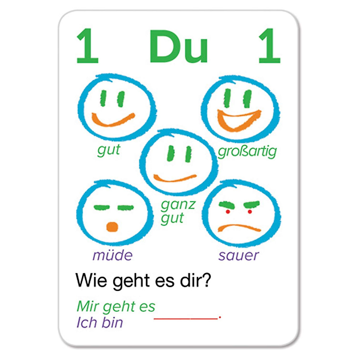 AGO Auf Deutsch - Card Game for Beginners Learning German! Practice German Conversation While Playing a Fun Card Game!