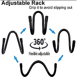 Cowboy Hat Holder Rack, Hat Holder Rack for Trunks Cars SUV, - Flexible Over The Car Seat Hat Hanger Hook - Keep Hat Shape - for Coats, Caps, Bag, Safety Helmet — 2 Pack - No Hat