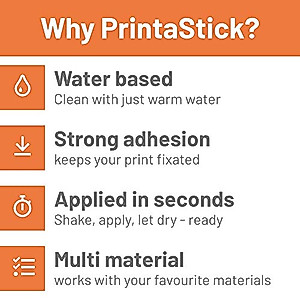 PrintaStick 1,7oz | 3D Printing Adhesive for PLA, PET-G and More | Easy to Apply and Remove
