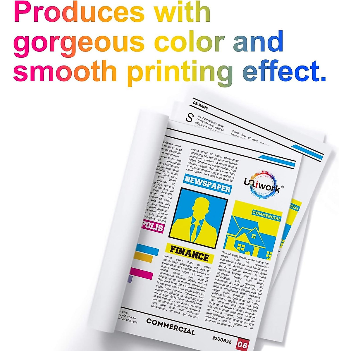 Uniwork Remanufactured Ink Cartridge Replacement for Epson 802XL 802 T802XL T802 use for Workforce Pro WF-4740 WF-4730 WF-4720 WF-4734 EC-4020 EC-4030 Printer (1 Cyan, 1 Magenta, 1 Yellow, 3 Pack)