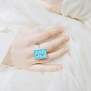 OLYCRAFT 4x5 Inch Clay Stencils Arched Landscape Pattern Silk Screen for Polymer Silk Screen Stencils 9 Styles Landscape Mesh Transfer Stencils Boho Theme Mesh Stencil for Polymer Clay Jewelry Making