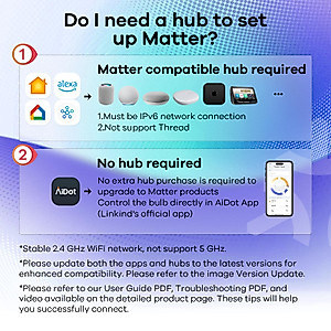 Linkind Matter Smart Light Bulb,1600LM 100W Smart Bulbs Work with Alexa/Apple Home/Google Home/SmartThings, RGBTW LED Color Changing Bulbs Music Sync, 2.4GHz Wi-Fi Light Bulbs LED 11W, A21 E26, 2Pack