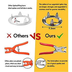 KAXIMON Snap Fasteners Kit 200 Sets, 9.5mm Fabric Snaps Clothing Snaps No Sewing,Stainless Steel Button Snaps with Snap Pliers for Metal Snaps, Press Studs Snap Fasteners Tool Kit for Fabric