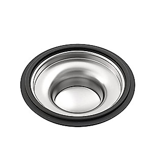 Kitchen Sink Stopper, 3-1/2 inch Universal Sink Plug Cover for Garbage Disposal Flange Drain - Stainless Steel Brushed
