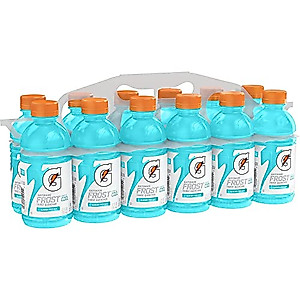 Gatorade Frost Thirst Quencher Glacier Freeze Crisp & Cool 12 oz (Pack of 12), Gatorade Body Armour Sports Drink