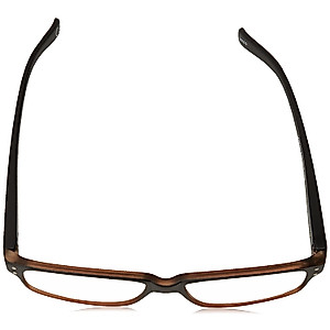 Foster Grant mens Thomson Glasses Reading Glasses, Brown/Transparent, 59 mm US