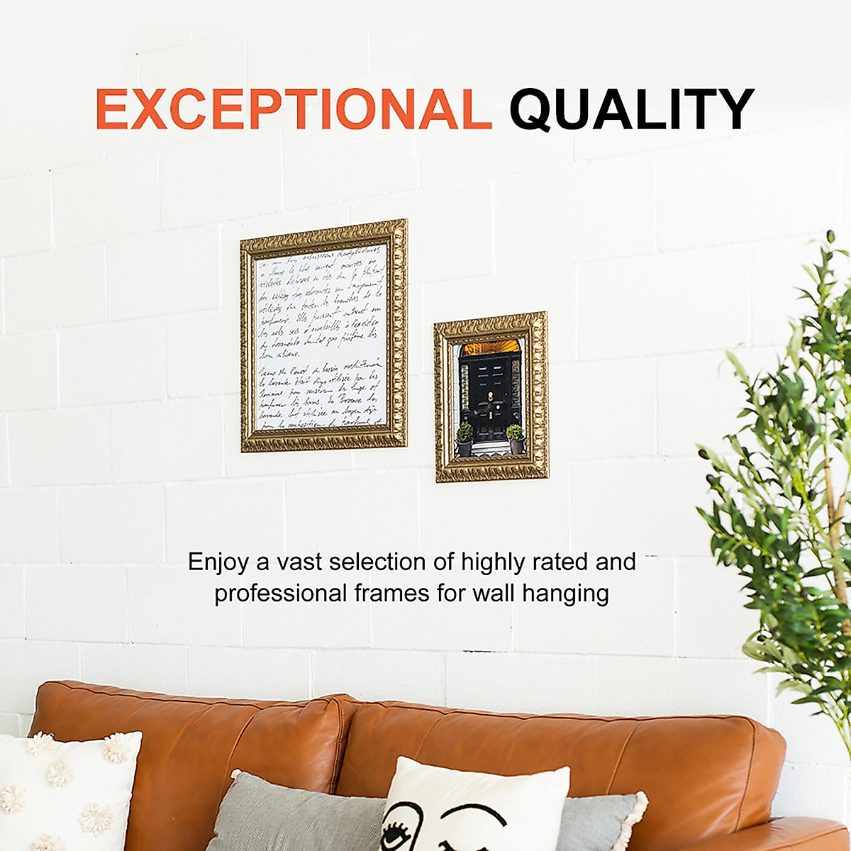 Craig Frames 16x20 Picture Frame, 2" Ornate Bronze Gold, Wall Hanging