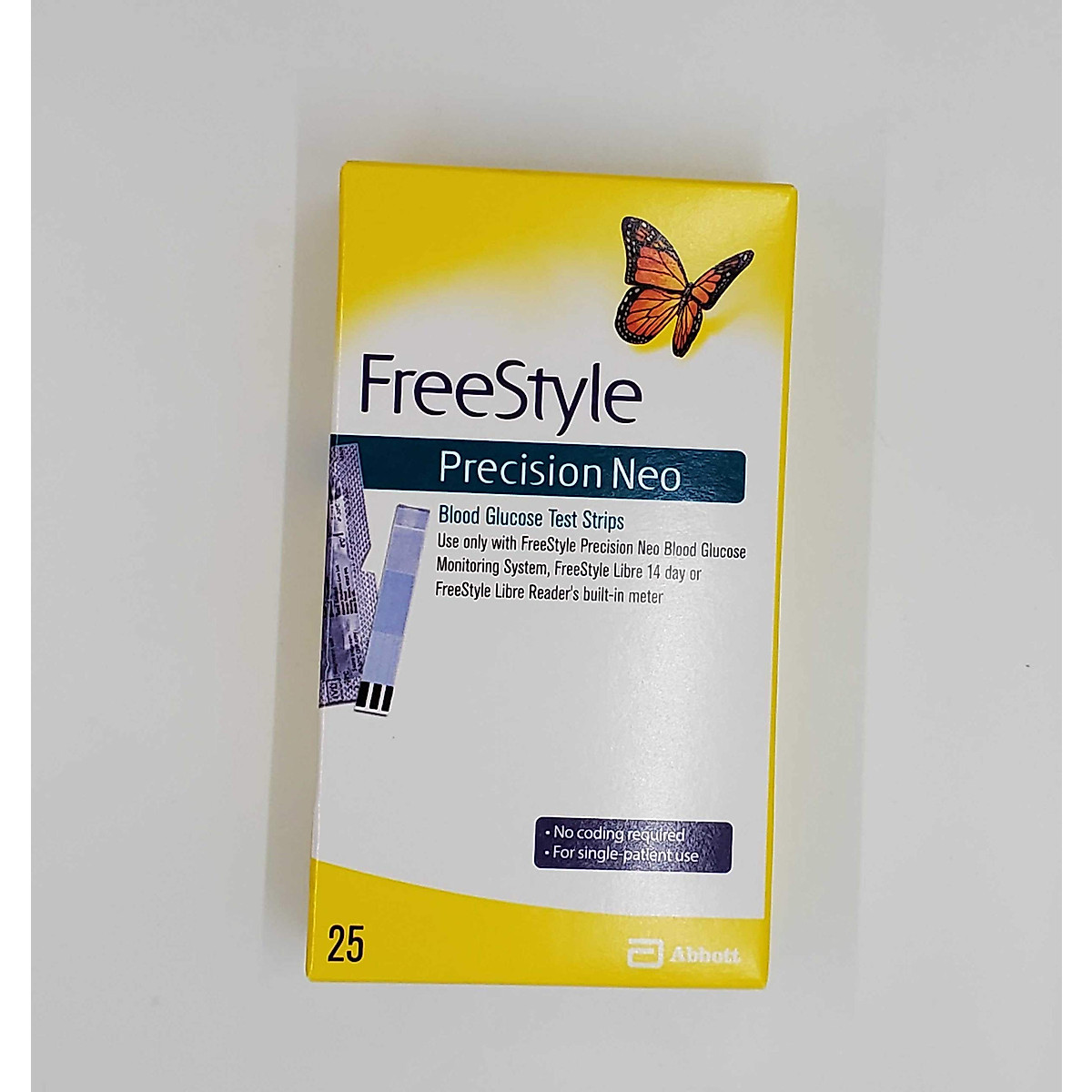 FreeStyle Precision Neo Blood Glucose Test Strips 25 count WLM