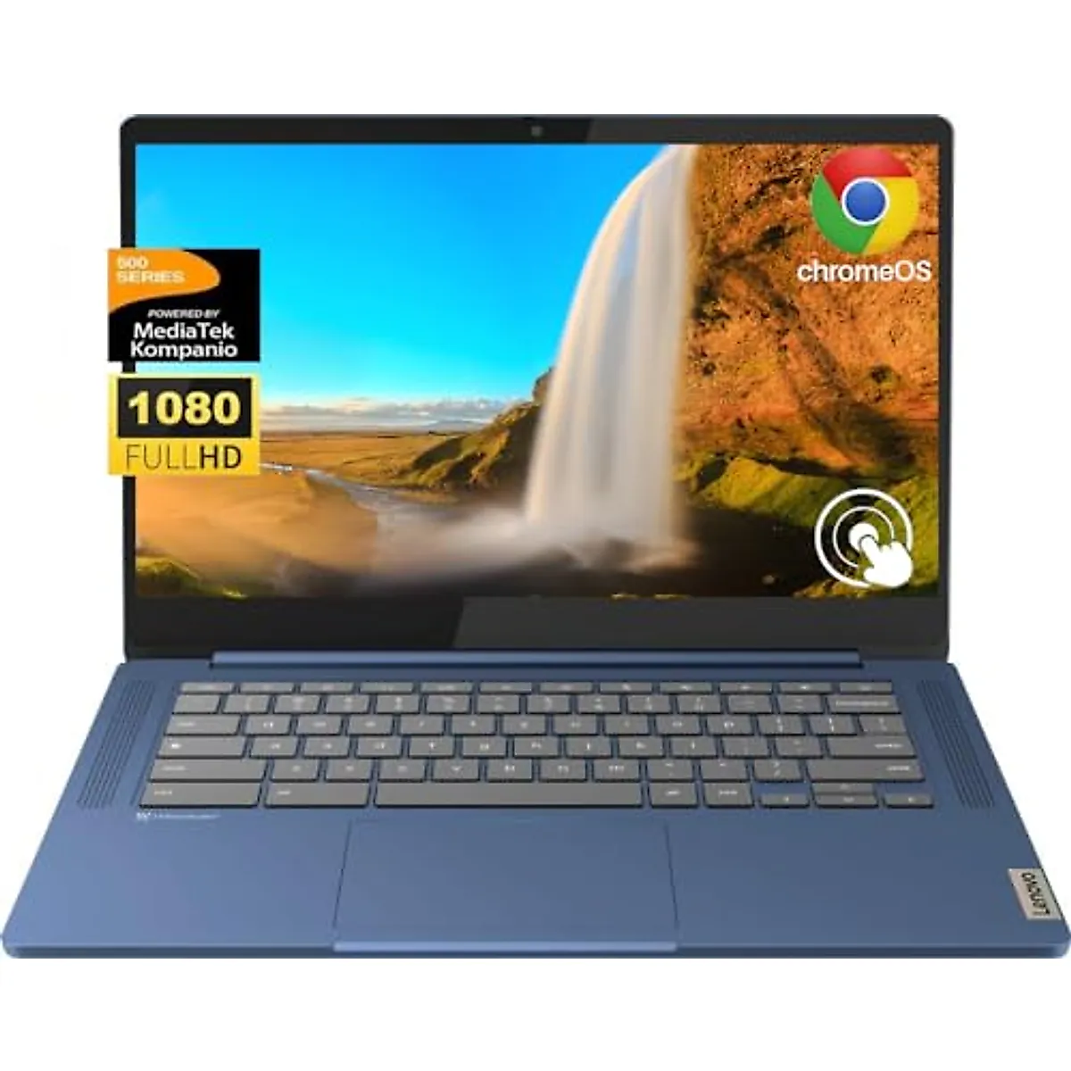 Lenovo 2023 Slim 3 Chromebook Laptop, 14" FHD Touch Screen for Student and Business, 8-Core MediaTek 520 Processor, 4GB RAM, 64GB eMMC, 13.5 H Long Battery Life, Wi-Fi 6, Webcam, Chrome OS