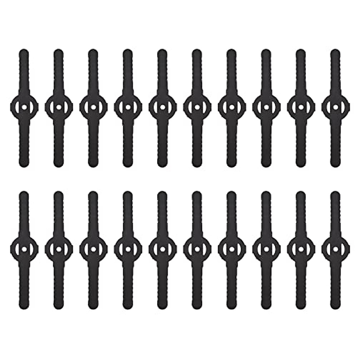 Plastic Trimmer Blades, Black Replacement Trimmer Blades 14 x 3.3cm for Gardens