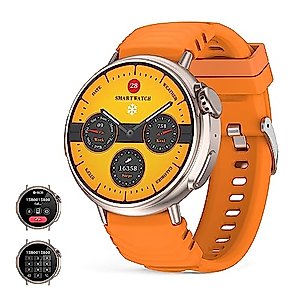 Smart Watch Ultra 1.52" Round HD Display with call (receive/make call)Ai Voice,Music Player, Fitness watch for men women Waterproof Activity Tracker with 120 Modes Sports for Iphone Andorid phones