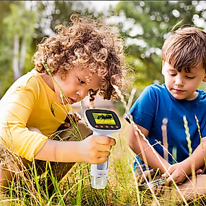 Koolertron 2 inch Handheld Digital Microscope with LCD Screen, Pocket Microscope with 32G Card for Kids and Adults,50x-1000x Magnification HD Magnifier for Coin/Circuit Board/Observation