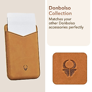 DONBOLSO Leather Case for iPhone 14 Pro Max + Wallet Bundle - Classic Leather with Anti-Scratch Microfiber Lining