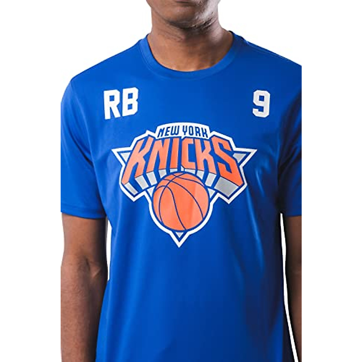 Ultra Game NBA New York Knicks - RJ Barrett Mens Active Tee Shirt, Team Color, Large