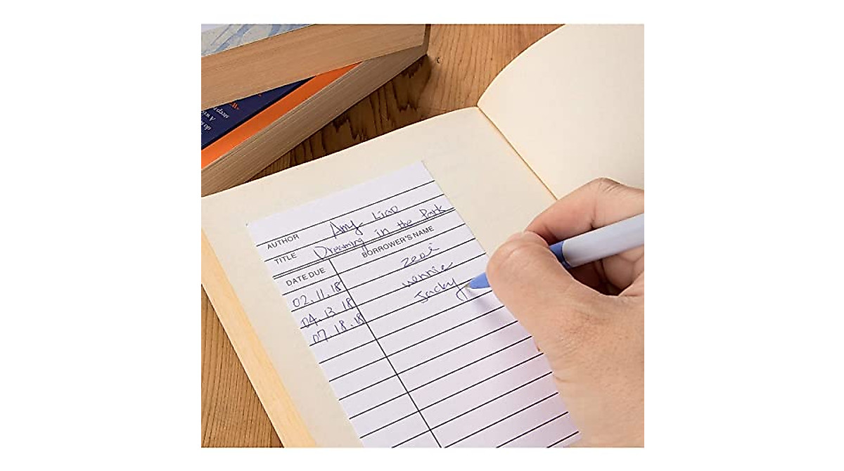 250-Pack Library Cards for Easy Book Tracking
