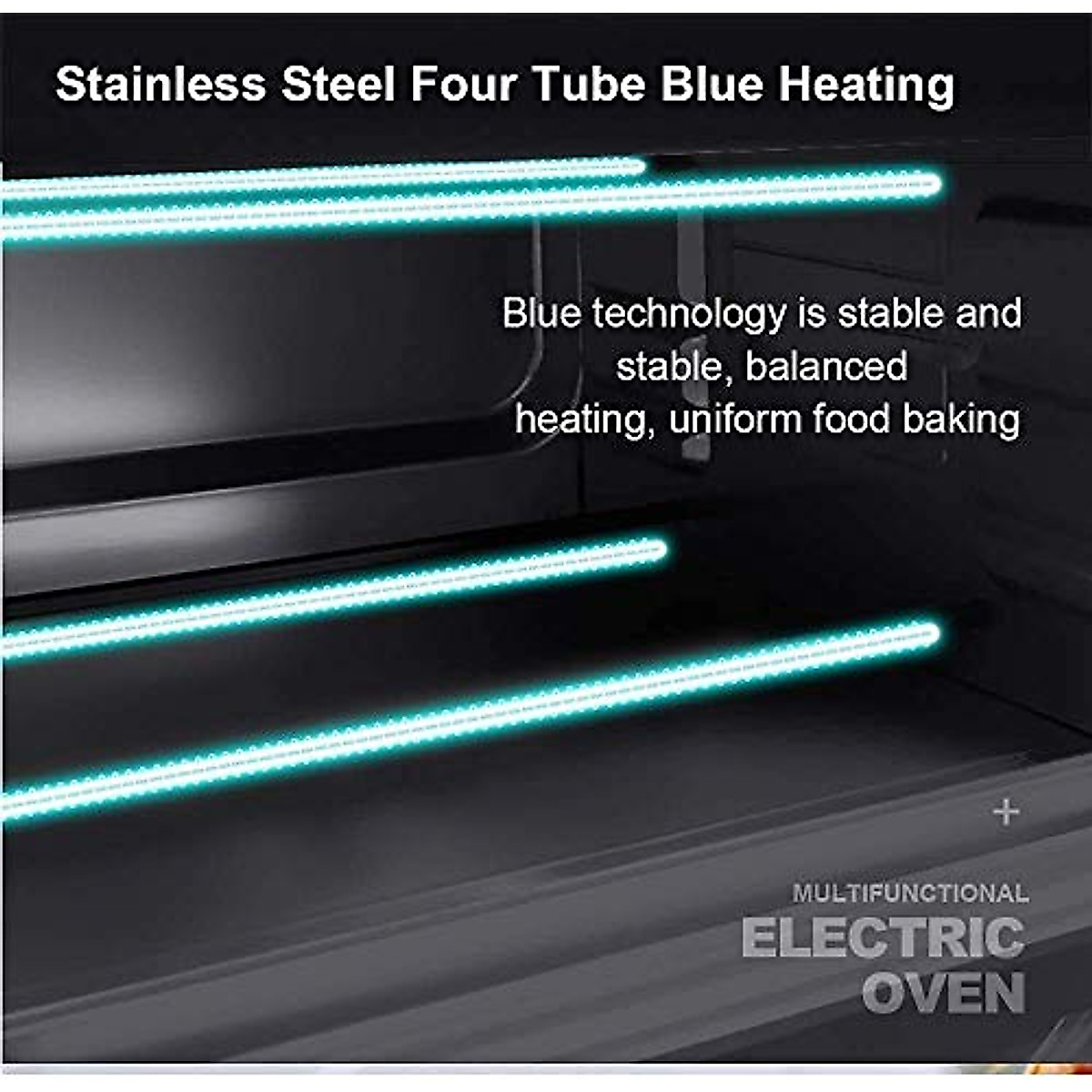 Mini Oven,Convection Countertop Toaster Oven Small Electric Oven Household Baking Small Oven 15 Liter Electric Oven Three-Layer Card Design Purple Useful (Purple)