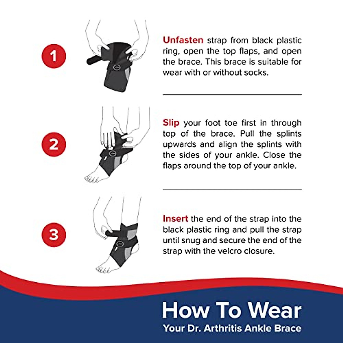 Doctor Developed Ankle Brace for Sprained Ankle, Support Stabilizer Splint for Injured Foot – Foot Brace/ Achilles & Peroneal Tendonitis – Ankle Brace For Women / Men (Medium, Single, Left)