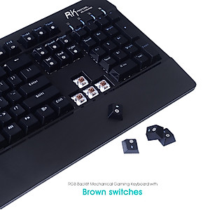 Havit 104 Keys RGB Backlit Wired Mechanical Gaming Keyboard