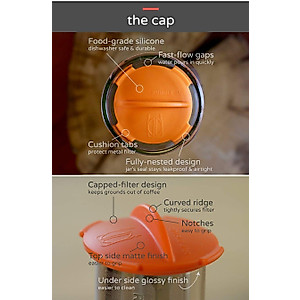 Rumble Jar - Next-Gen Cold Brew Coffee Maker for Mason Jars - 200 Micron Filter Is Ideal for Coarse Grounds & Stronger Coffee - Standalone Filter (Mason Jar not included)