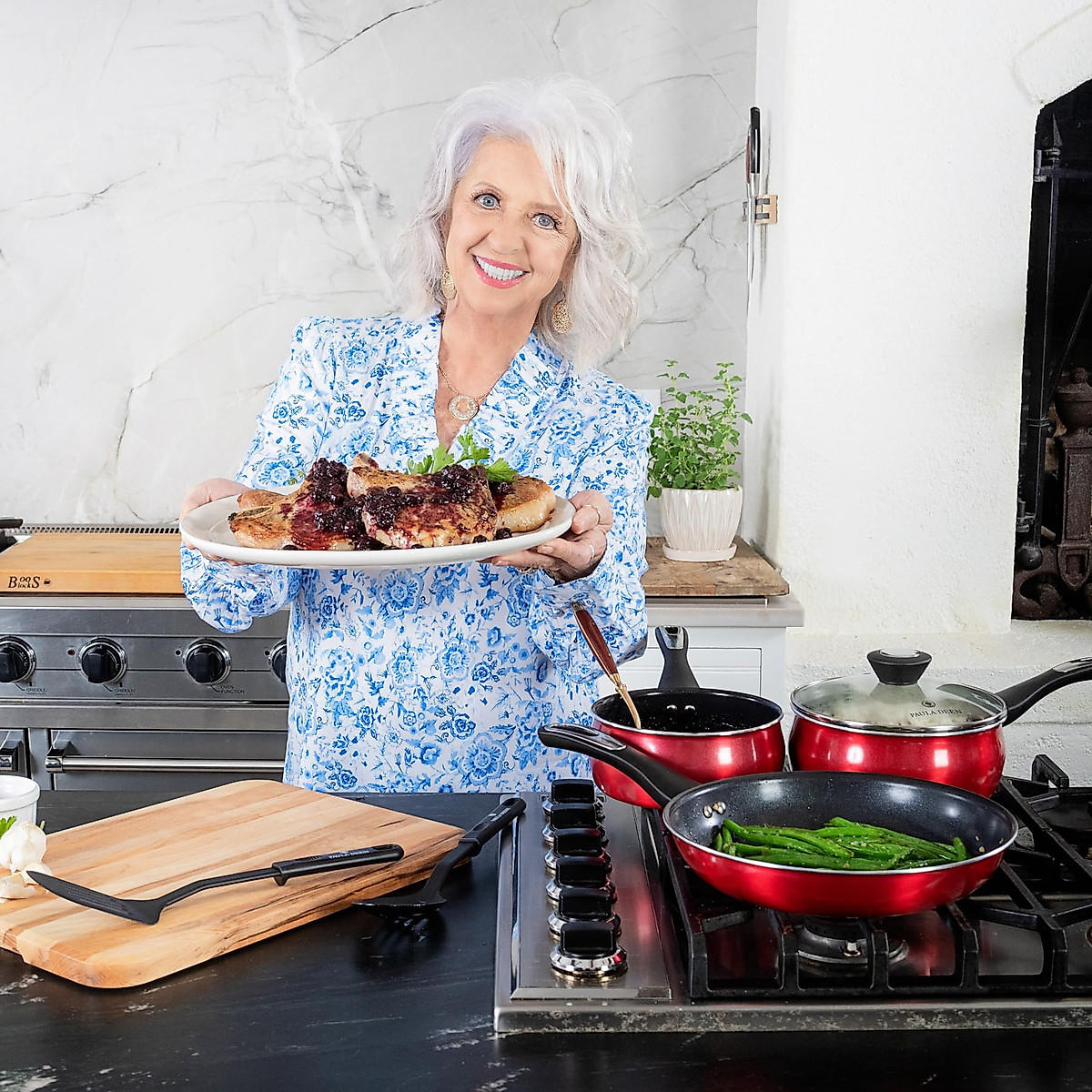 Paula Deen PD12PASSBK 12 Piece Cookware Set Black