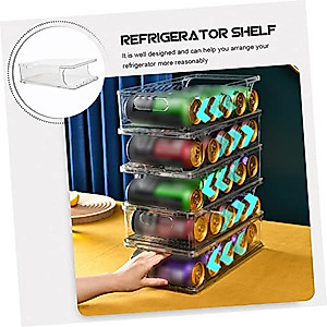 Zerodeko 2pcs Beer Can Holder Soda Can Dispenser Soda Can Storage Rack Wine Bottle Stacker Plastic Organizers Plastic Storage Boxes Plastic Food Tray Kitchen Gadget Drink Storage Rack Fruit