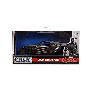 Jada Toys Metals Die-Cast Avengers W Motors Lykan HyperSport, 1:32 Scale Die-Cast Vehicle Black (JA30302)