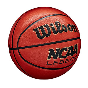 Wilson NCAA Legend Basketball - Size 7 - 29.5", Orange/Black