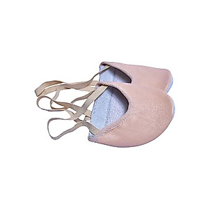 TW Leather Ballet Rhythmic Gymnastics Toe Shoe (us_Footwear_Size_System, Adult, Women, Alpha, Medium, Medium) Pink