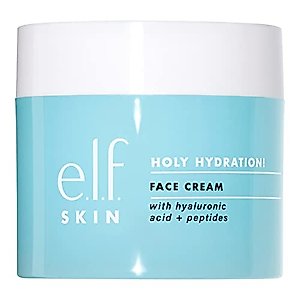 e.l.f. SKIN Holy Hydration! Face Cream, Moisturizer For Nourishing & Plumping Skin, Infused With Hyaluronic Acid, Vegan & Cruelty-Free, 1.8 Oz