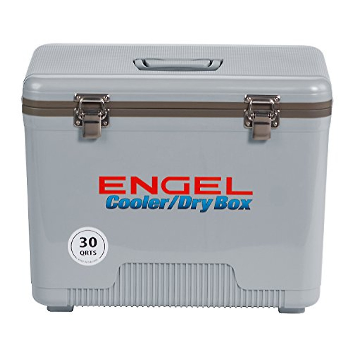 Engel UC30 30qt Leak-Proof, Air Tight, Drybox Cooler and Hard Shell Lunchbox for Men and Women in Silver