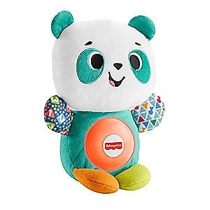 Fisher-Price Linkimals Baby & Toddler Toy Play Together Panda Plush With Interactive Music & Lights For Ages 9+ Months
