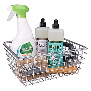 Spectrum Diversified Wire Storage Basket, Medium, Chrome (43270)