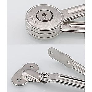 2 Packs [Upgraded] Qrity Cabinet Cupborad Furniture Door Lift Stay Support Hinge Damper - Support Up to 20KG - Opening Angle 75°/90°/110° - Come with Hex Key