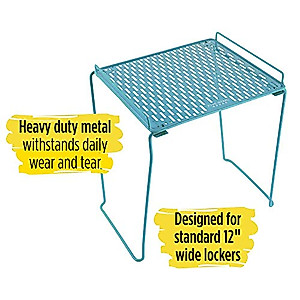 Five Star Locker Accessories, Locker Shelf, Extra Tall, Holds up to 100 pounds. Fits 12 inches Width Lockers, Teal (73325)