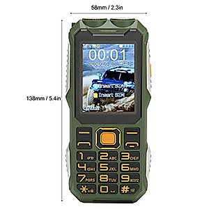 LBEC Unlocked Cell Phone, Unlocked Senior Phone, Stereo Surround Sound, Dual Sim, Messaging (Green)