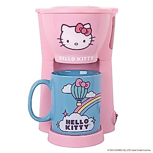 Uncanny Brands Hello Kitty Coffee Maker Gift Set with 2 Mugs