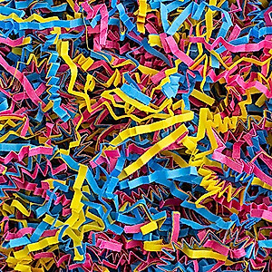 Crinkle Cut Paper Shred Filler (2 LB) for Gift Wrapping & Basket Filling - Fiesta | MagicWater Supply
