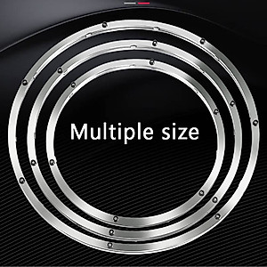 WEBUP Round Glass Tabletop Lazy Susan Rotating Serving Tray Heavy Duty Turntable For Dining Table, 26in/30in/34in/38in Large Swivel Plate, Transparent (Size : 68cm/26inch)