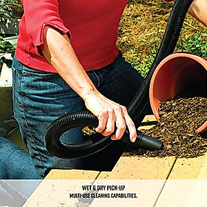 Vacmaster, VP205, 2.5 Gallon 2 Peak HP Portable Wet/Dry Shop Vacuum, Blue