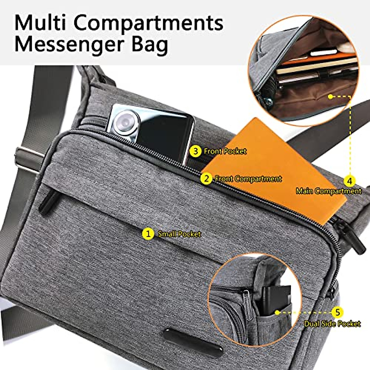 Storvyllf Small Messenger Bag,Single Strap Backpack Women Men Crossbody Bag Teen School Satchel Boys Girls Shoulder Daypack