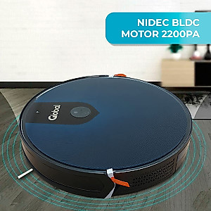 GLOBAL ELECTRONICS Robot Vacuum Cleaner, Wi-Fi, Personalized Cleaning Recommendations, Compatible with Alexa, Good for Pet Hair, Self-Charging, Robotic Vacuum Cleaner for Hardfloor and Carpet Cleaner