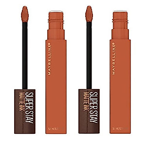 Maybelline York Pack of 2 SuperStay Matte Ink Liquid Lipstick, Caramel Collector # 265, 0.17 Fl Oz (Pack of 2)