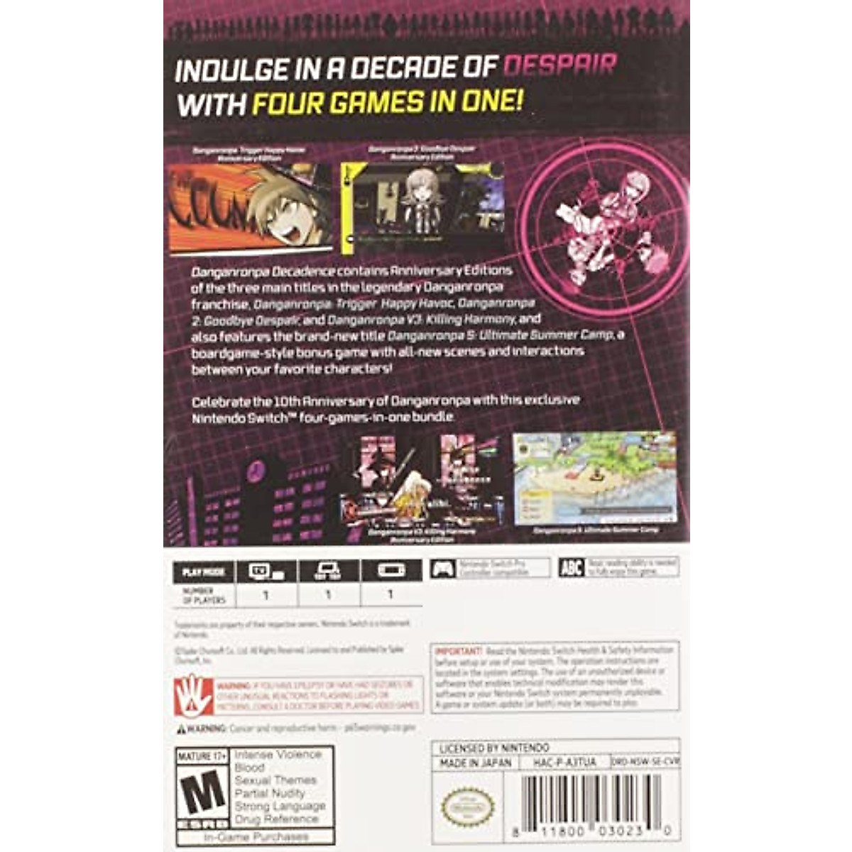 Danganronpa Decadence - Nintendo Switch