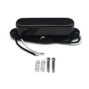 FLEOR Alnico 5 Guitar Pickups Tele Bridge Pickup w/Neck Pickup (Black) Fit Fender Telecaster Pickups Part