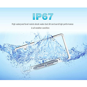 License Plate Backup Camera, JPP Front/Rear View Camera 170° Viewing Angle Universal Car Reverse Camera Waterproof 8 LED Night Vision Vehicle Reverse Camera