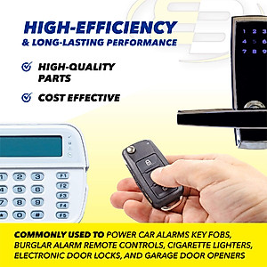 Exell EB-27A Alkaline Battery for Key Fobs, Burglar Alarm Remotes, Garage Door Openers, and More (12 Volts, 18 Milliamp Hours) (5-Pack)