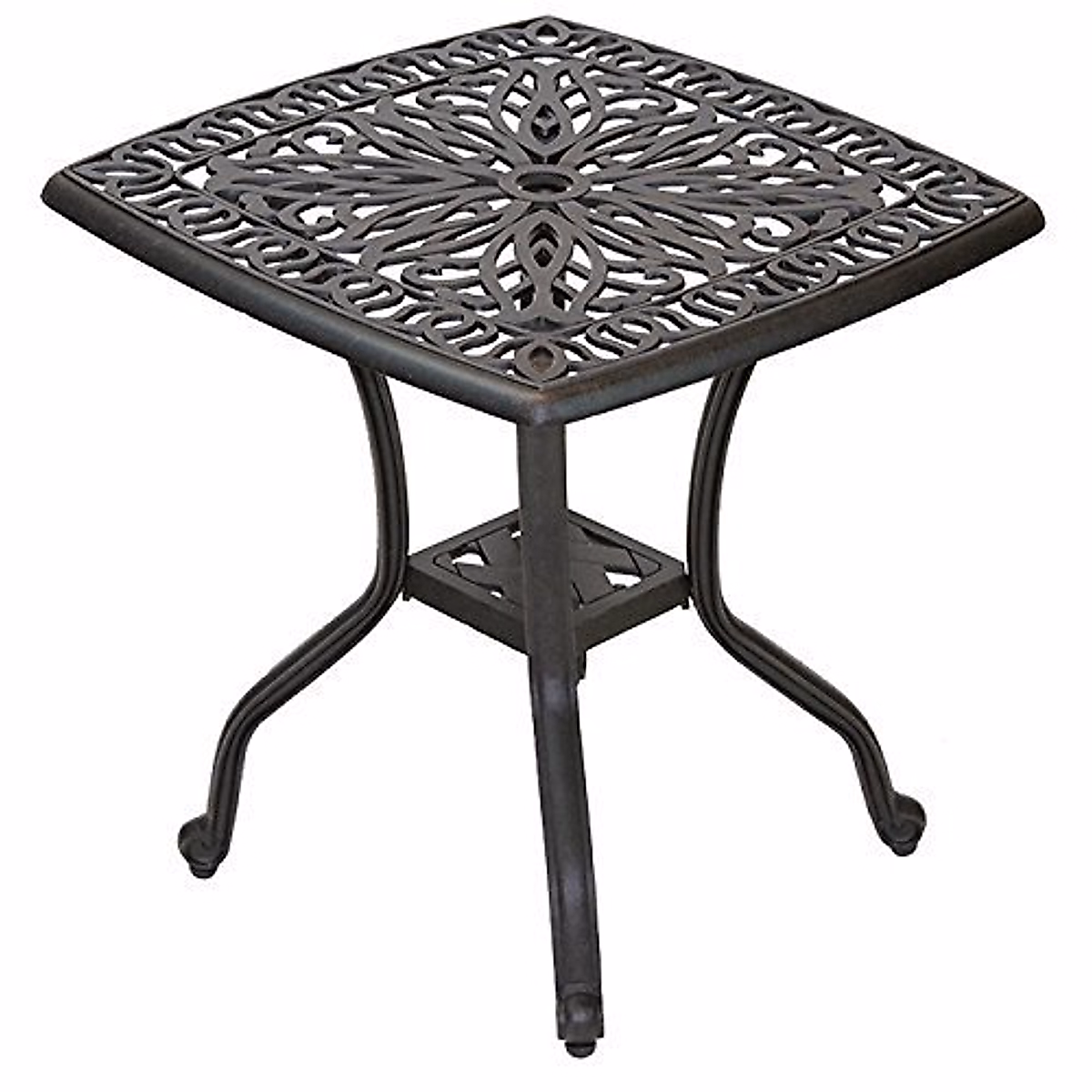 theWorldofpatio Elizabeth Cast Aluminum Powder Coated 9pc Outdoor Patio Sofa Deep Seating Chat Set - Antique Bronze