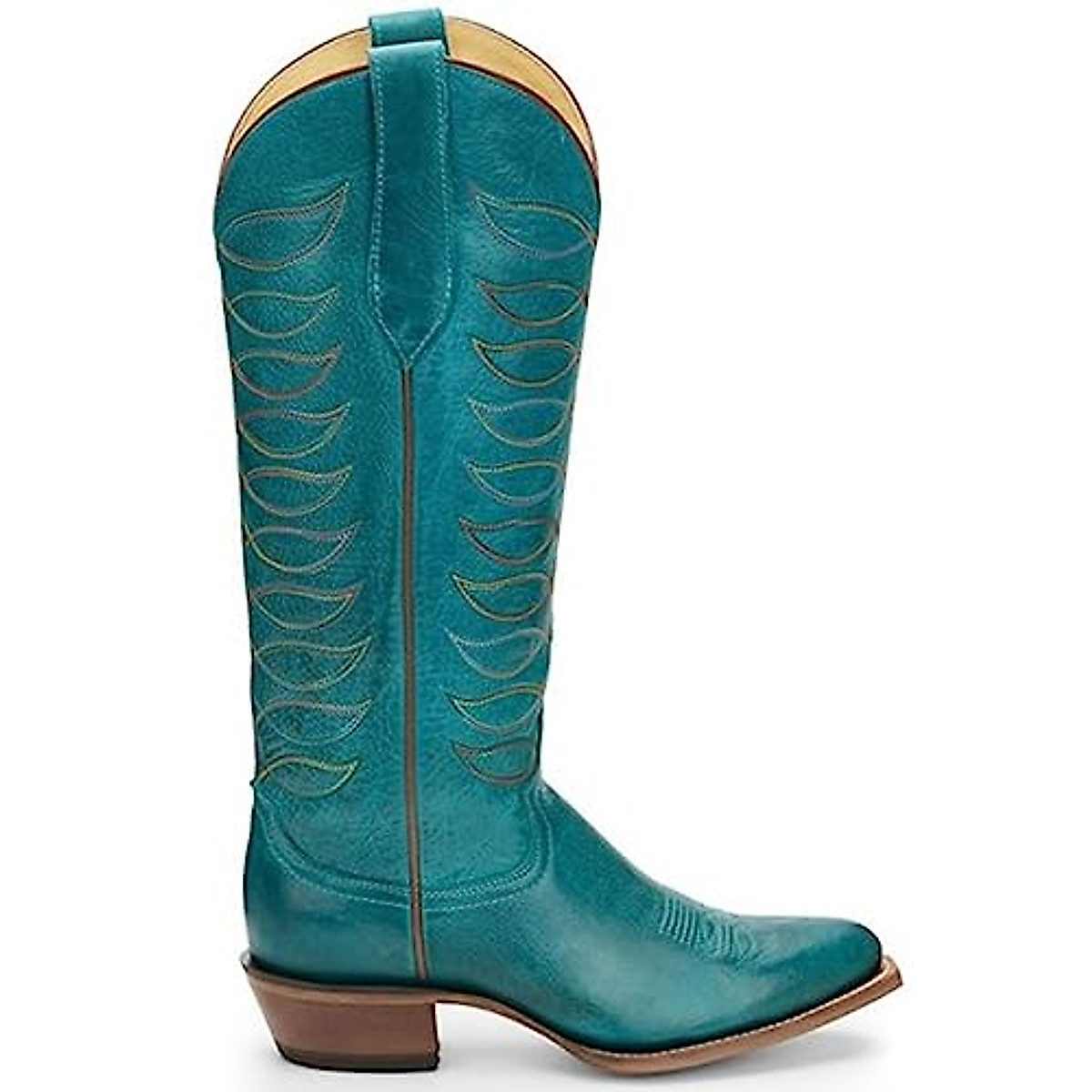 Justin Women's Whitley Western Boot Round Toe Turquoise 6 M US