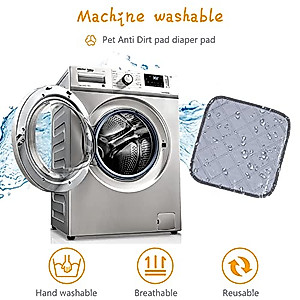 ShiningLove 4 Pieces Guinea Pig Cage Liner Guinea Pig Pee Pads Washable Super Absorbent Pet Mat for Small Animals Rabbit Chinchilla Hamster 12 X 12 inch