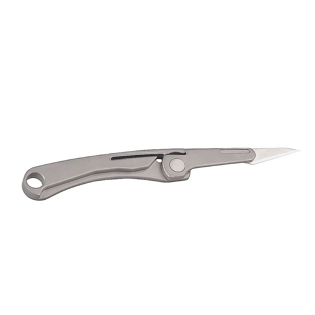 TUNYI Titanium Alloy Daily Mini Pocket Folding Utility Knife with 10 Replaceable Quick Change Blades, Ultra Compact and Lightweight